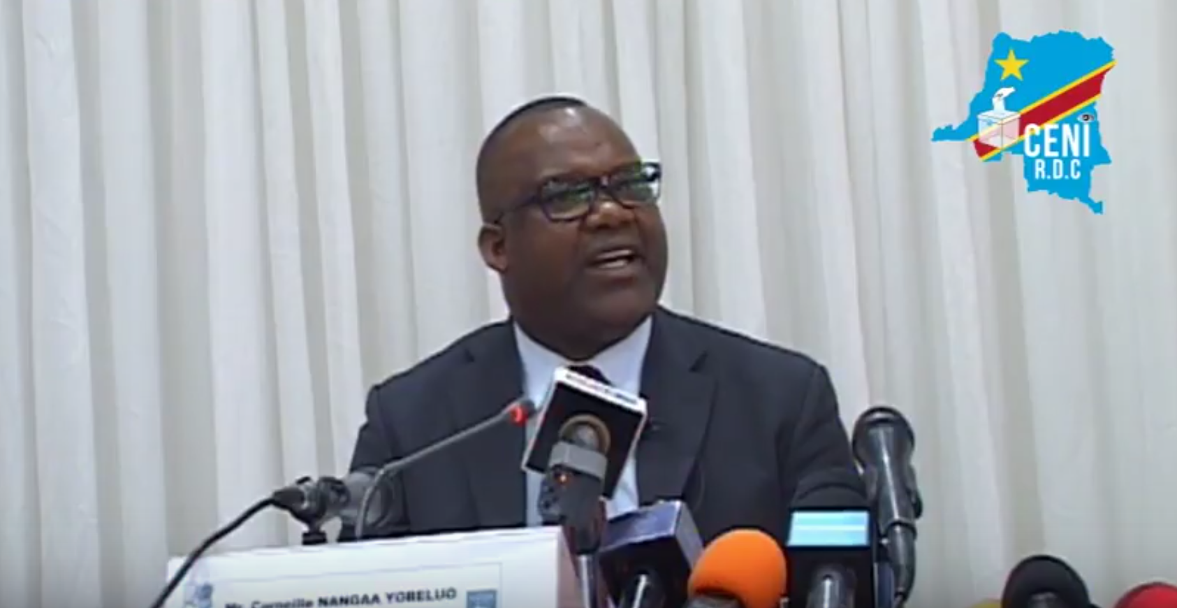 portrait Corneille Nangaa conférence presse - Debout Congolaises